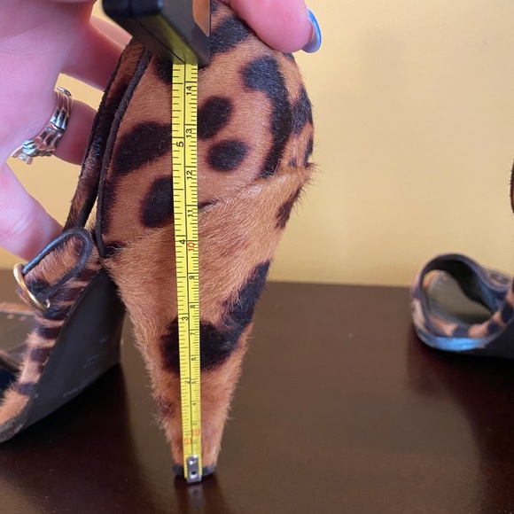 Yves Saint Laurent | Shoes | Ysl Leopard Print Pony Hair Sandals | Poshmark